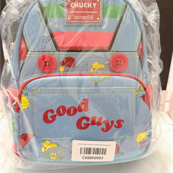 Loungefly | Bags | Loungefly Chucky Good Guys Backpack Blue And Red ...